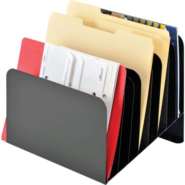 MMF Steel Slanted Vertical Organizers | OfficeSupply.com