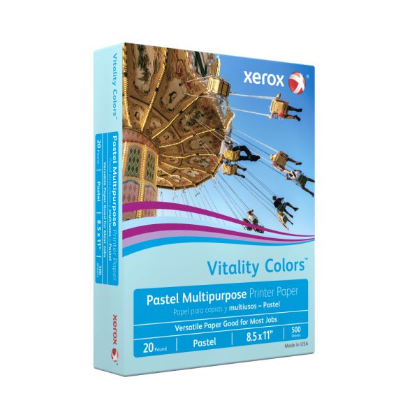 Xerox Vitality Pastel Color Multi-Use Printer & Copy Paper, 400 Reams ...