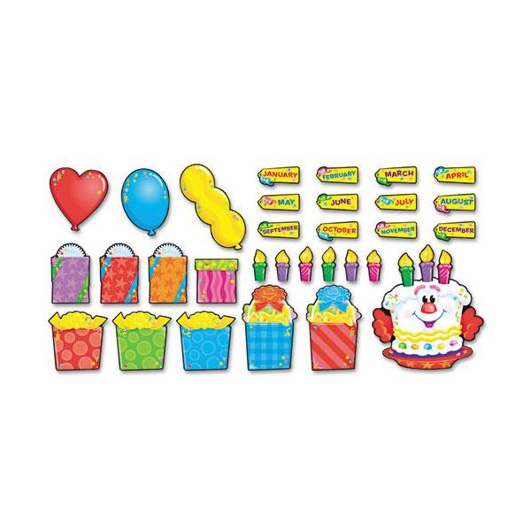 Happy Birthday Bulletin Board Set, 34 Pieces | OfficeSupply.com