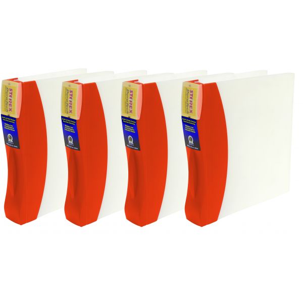 Storex 1.5" DuraTech Binder, Orange (Case of 4) | OfficeSupply.com