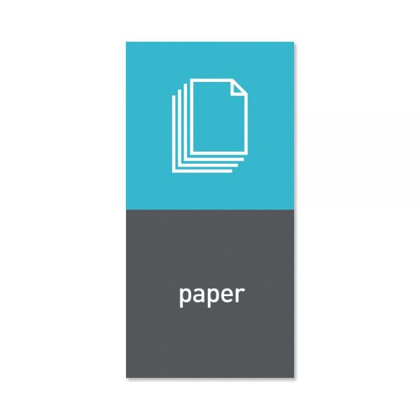 simplehuman Magnetic Trash Label, Paper, 4" x 8", Gray | OfficeSupply.com