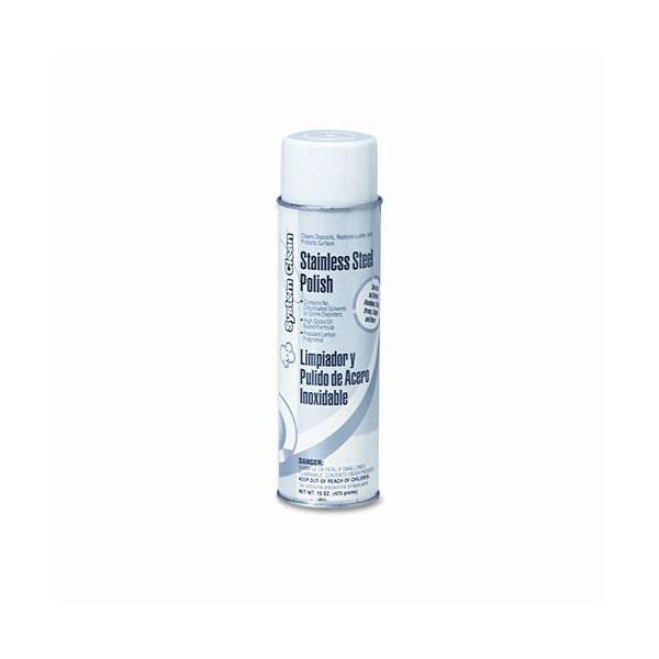 System Clean Stainless Steel Cleaner, 15oz, Aerosol | OfficeSupply.com