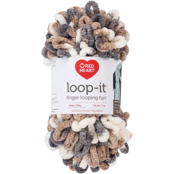 Red Heart Loop-It Yarn - Mixtaupe - NOTM068866 | OfficeSupply.com