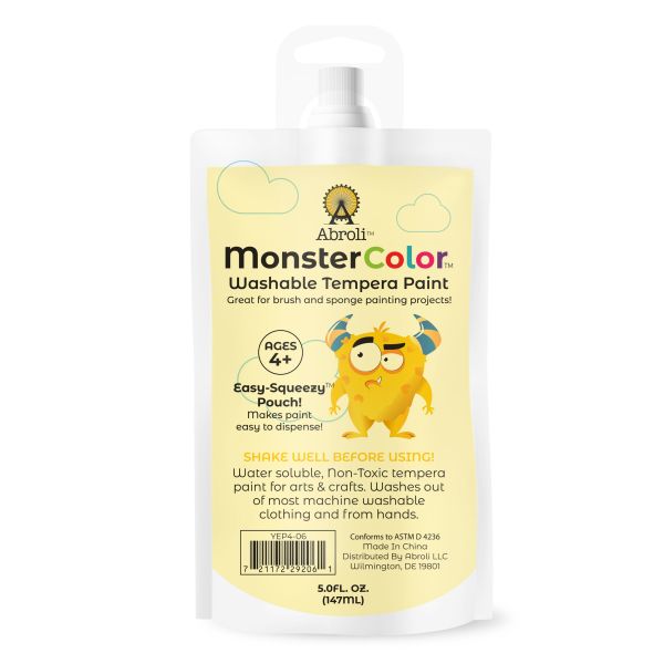 Abroli Monster Color Washable Tempera Paint Pouch 5oz | OfficeSupply.com