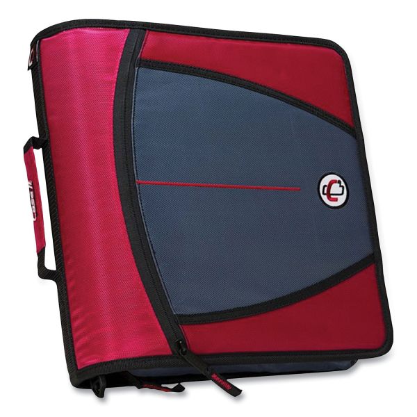 Case it Classic Zipper Binder, 3 Rings, 2" Capacity, 11 x 8.5, Blue ...