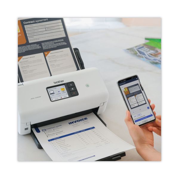 Brother ADS-3300W High-Speed Desktop Scanner, 600 dpi Optical ...