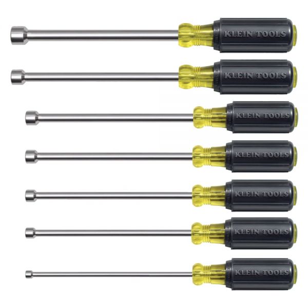 Klein Tools 409-647M 7-Piece Long Cushion-Grip Nut Driver Set ...