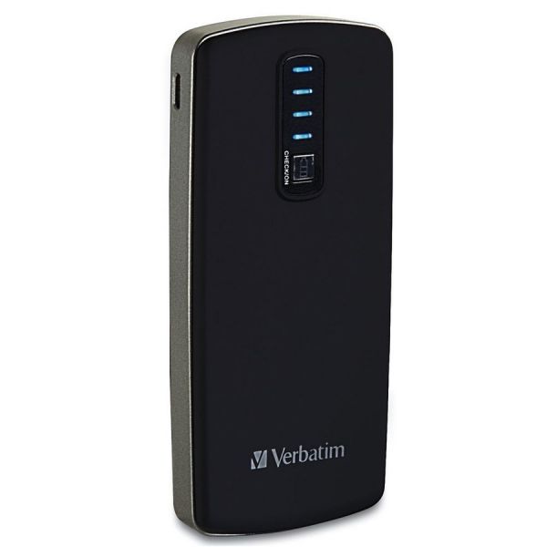 Verbatim Dual USB Power Pack Charger for Mobile Devices, 3500 mAh ...