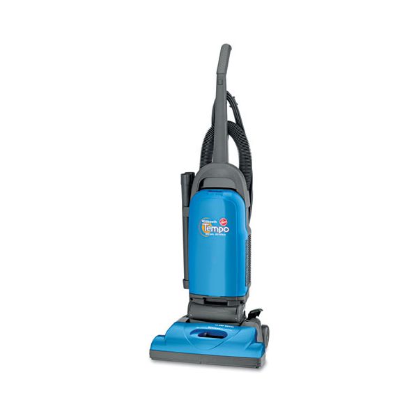 Hoover Tempo Bagged Upright Vacuum, 16 lbs, Blue | OfficeSupply.com