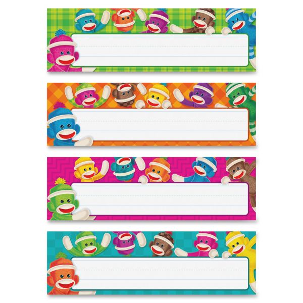 TREND Desk Toppers, Sock Monkeys, 9 1/2" x 2 7/8" | OfficeSupply.com