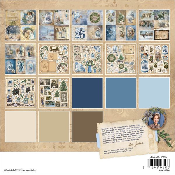 Studio Light Jenine's Mindful Art Paper Pad 8"X8" 36/Pkg | OfficeSupply.com