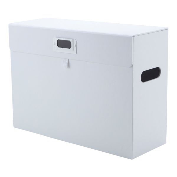 File Storage Box, Letter Size, 14" x 10-1/4" x 5-1/2", White ...