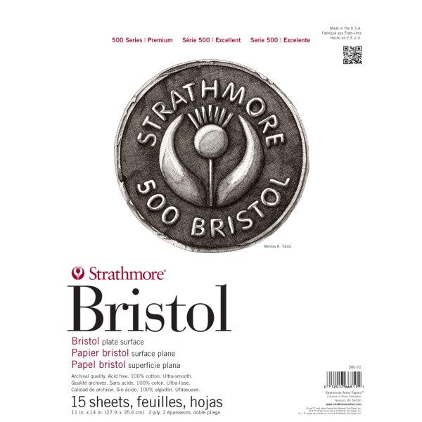 Strathmore Bristol Vellum Paper Pad 11"X14" | OfficeSupply.com