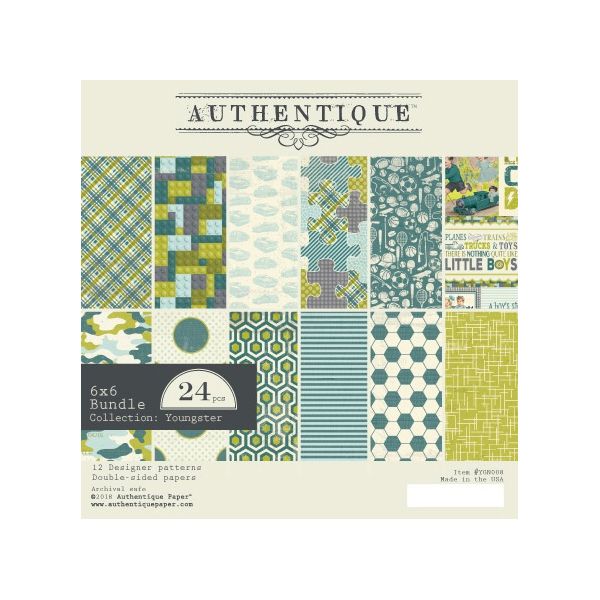 Authentique Double-Sided Cardstock Pad 6"X6" 24/Pkg | OfficeSupply.com