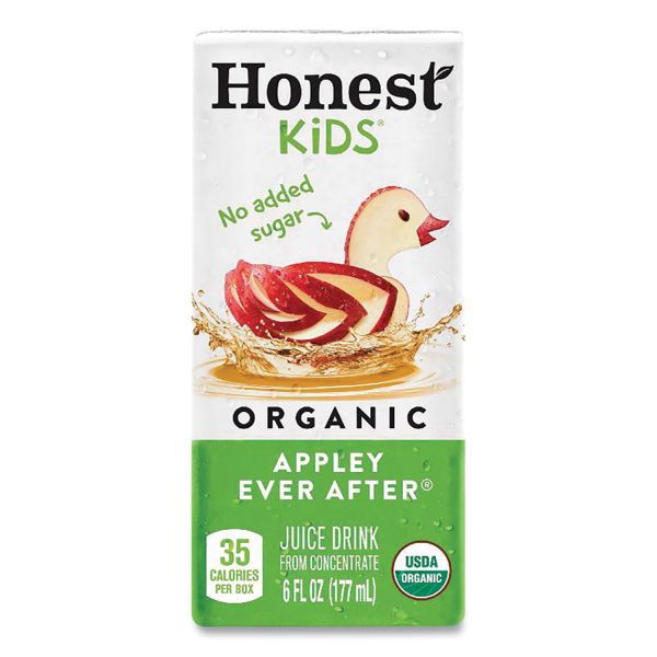 Honest Kids Organic Juice Drink, Appley Ever After, 6 oz, 50/Carton ...