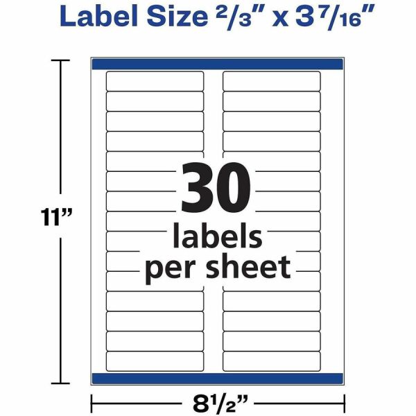 Avery TrueBlock File Folder Labels With Sure Feed Technology, 5366 ...
