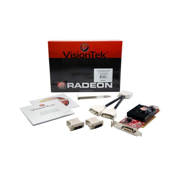 VisionTek Radeon 3450 SFF 512MB DDR2 PCI DMS59 (2xDVI-I) | OfficeSupply.com