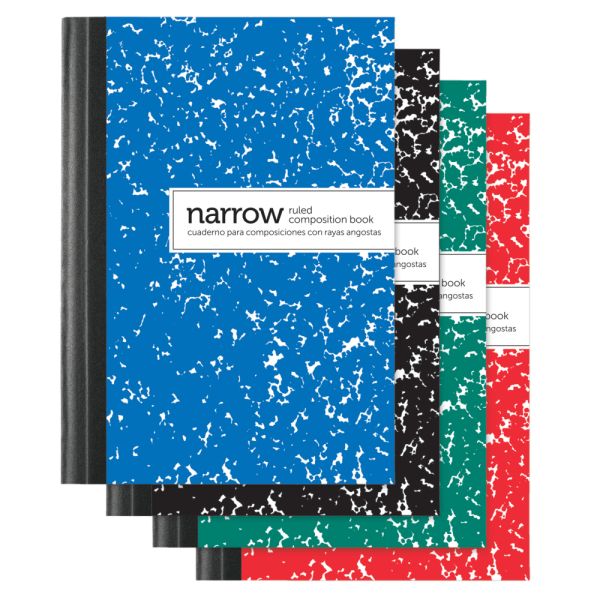 Mini Marble Composition Books, 3-1/4" x 4-1/2", Narrow Ruled, 80 Sheets ...