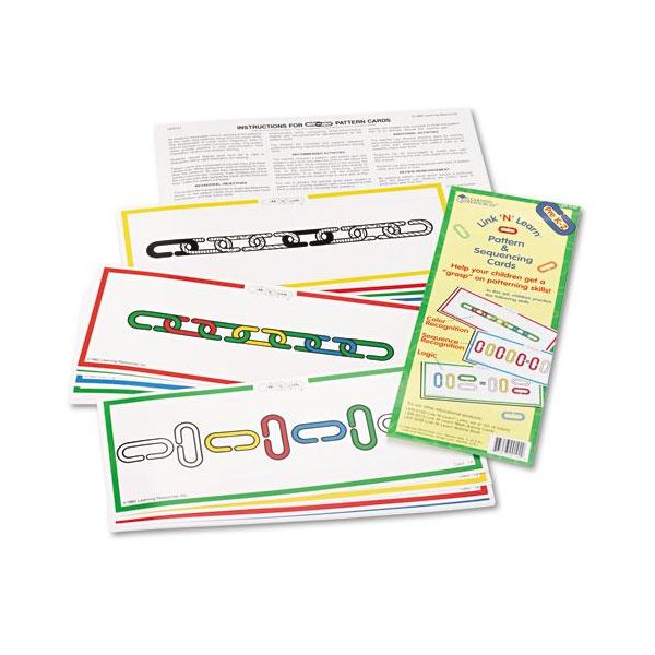 Learning Resources Link `N' Learn Activity Cards, 11 1/2 x 4 1/2, 20 ...