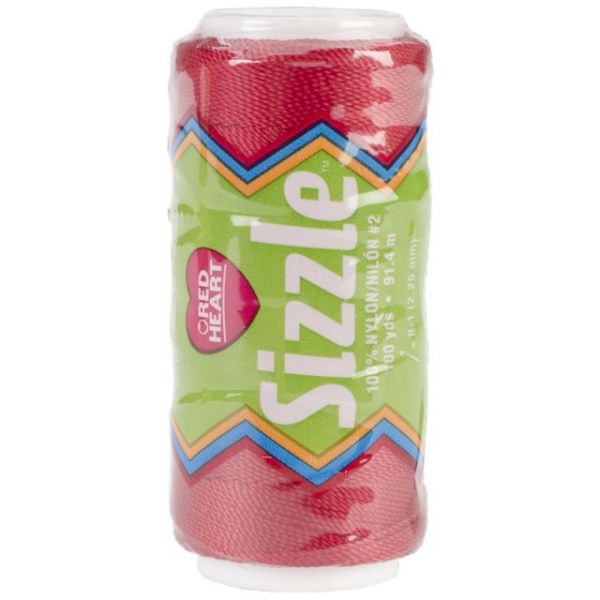 Red Heart Sizzle Nylon Crochet Thread | OfficeSupply.com