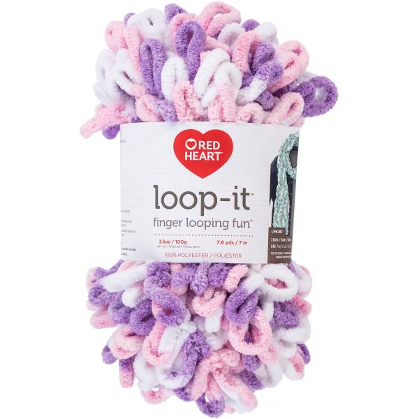 Red Heart Loop-It Yarn - Tickle Pink & Purple | OfficeSupply.com