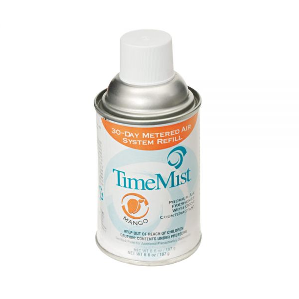 TimeMist Premium Metered Air Freshener Refill, 6.6 Oz, Mango, Carton of ...