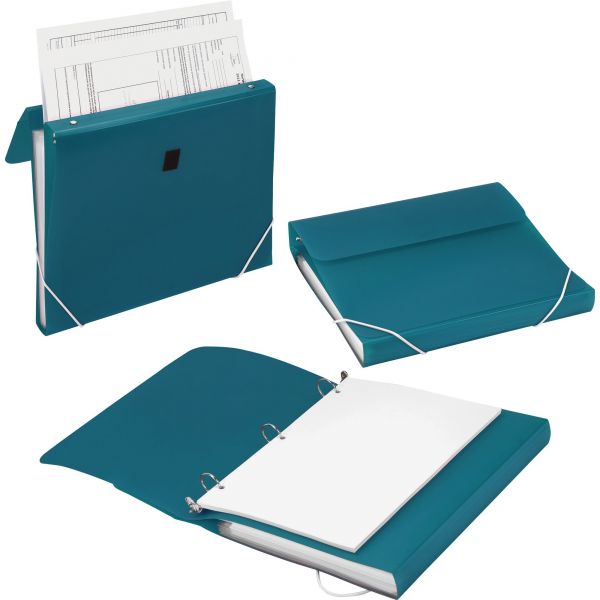 Samsill DUO 2-in-1 Binder Organizer, 3 Rings, 1" Capacity, 11 x 8.5 ...