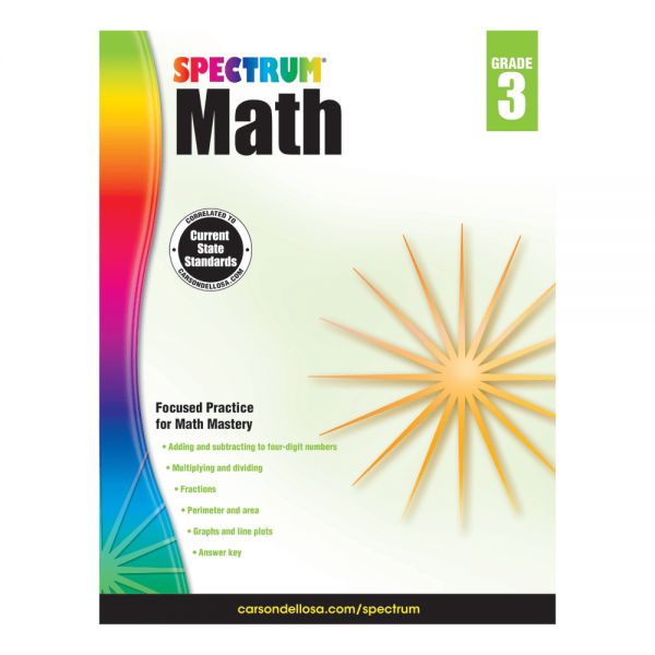 Spectrum Math, Grade 3 - ODFN136629 | OfficeSupply.com