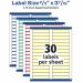 Avery TrueBlock Permanent Inkjet/Laser File Folder Labels, 5266, 2/3" x ...